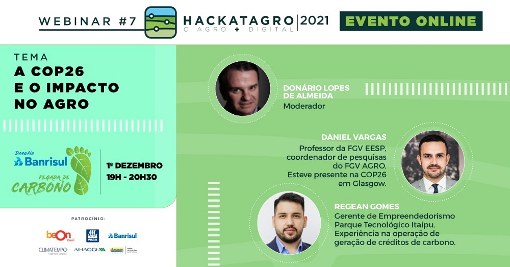 Impactos da COP26 no agronegócio são tema de webinar do HackatAgro - Folha Rondoniense